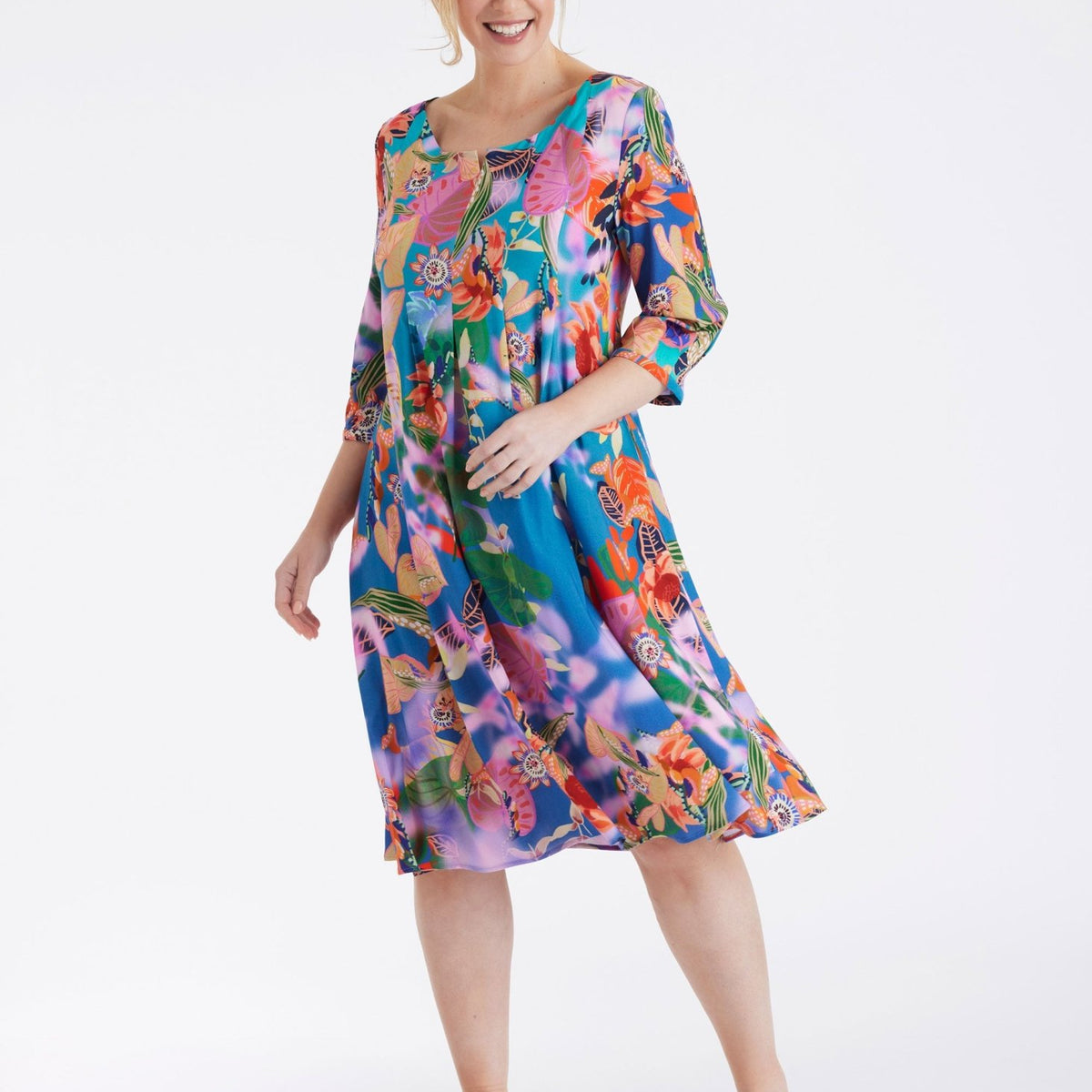 Kurzes Kleid VENZIA mit 3/4-Arm online kaufen | FOX’S